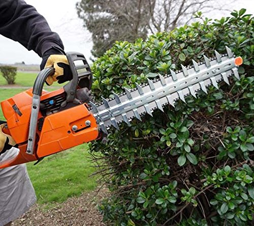 14ā Clip N Trim Hedge Trimmer Attachment - Zinc Plated, Stainless Steel, Lightweight Garden Trimmer Tool Accessories - Chainsaw Supplies for Hedges, Weeds, Shrubs, Grass & Bushes Trimming