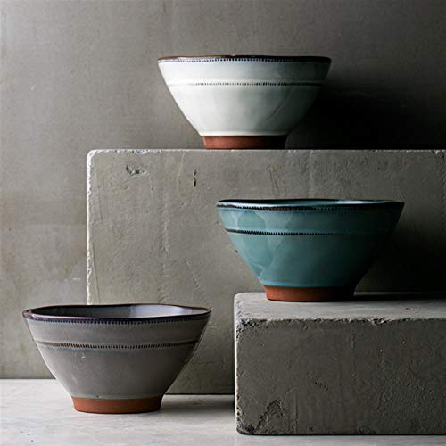 Salad bowl Ceramic Dishware Food Steak Stunning Plate Household Fresh Fruit Salad Bowl Plate Porcelain Dinnerware Soup bowl (Color : C)