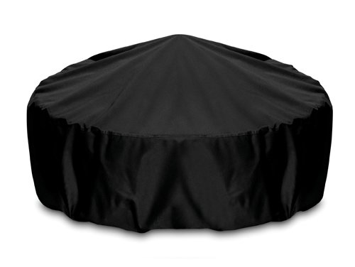 Two Dogs Designs Home and Garden 2D-FP48001 Fire Pit Cover With Level 4 UV Protection, 48-Inch, Black