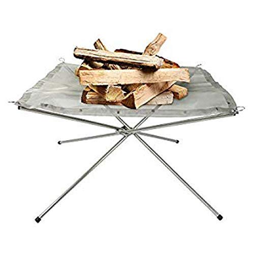 Rootless 3 Section Foldable, Compact and Collapsible Fire Pit - Perfect for Camping, Backyard, and Garden - Carrying Bag Included
