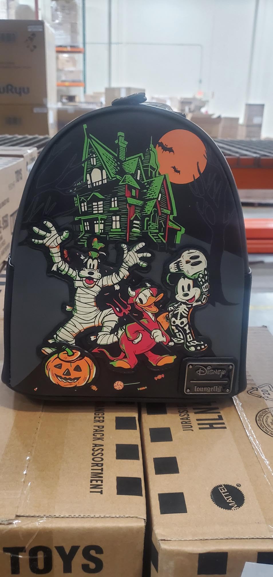 Disney 100 Halloween Trick or Treaters Glow-in-the-Dark Mini-Backpack - Entertainment Earth Exclusive