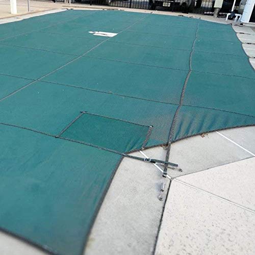 Covers Mesh - Green Rectangular Winter Pool Safety, Garden Swimming Pool Protection, Includes Installation Hardware (Size : 300×800cm/10×26ft)