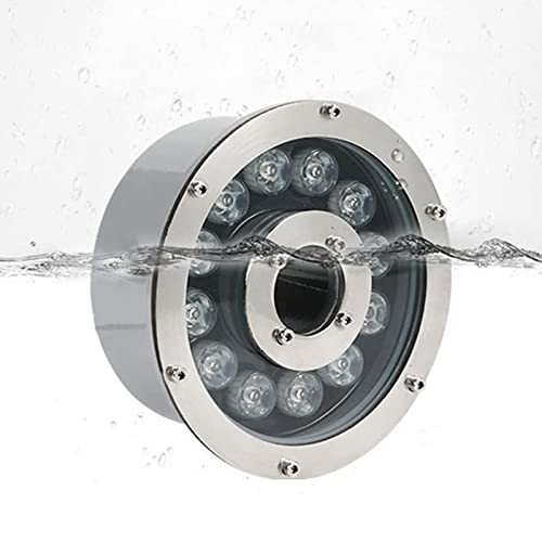 IP68 Waterproof LED Fountain Lights - Underwater Lights Pond Lights Pool Lights Landscape Lights Underwater Spotlight, for Outdoor, Garden (Color : Yellow Light, Size : 9W(12V))