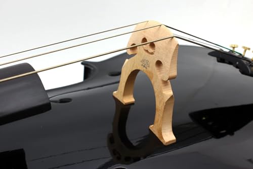 WUQIMUSC Full size Cello 4/4 Acoustic Cello Spruce Top Maple wood body Ebony Fittings with Black Bag, Bow, Rosin for Students &Kids& Adults&Beginners