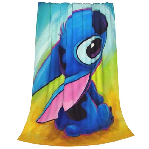Cartoon Blanket Flannel Fleece Throw Blankets Best Friend Super Soft Cozy Warm Plush Bedding for Sofa Living Room Bedroom 50"X40"