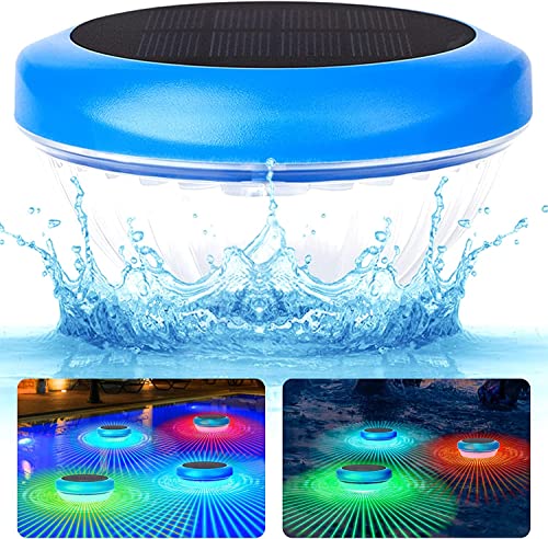 morxinle Solar Floating Pool Lights,RGB Color Changing Floating Pool Lights for Swimming Pool,Waterproof Light up LED Pool Accessories,Outdoor LED Pool Lights That Float for Pool,Pond,Spa,Hot tub