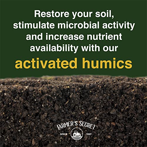 Farmer’s Secret - Soil Revitalizer - Build a Plant-Friendly Foundation - Increase Soil Moisture Retention, Nutrient Availability - 32 Ounces (32oz)