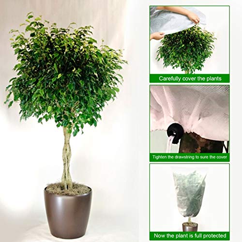 Socobeta Plant Accessory Frost Protection Bag Non‑Woven Plant Covers for Plants Outdoor Garden(240200CM)