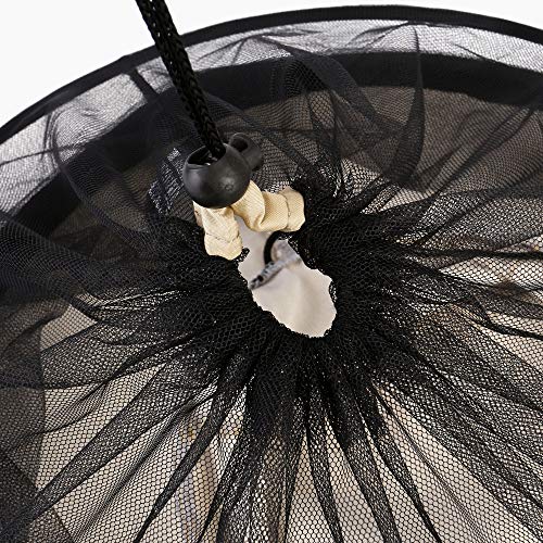 CozyCabin Head Net Hat with Removable Mesh Hidden Netting, Camouflage Design with Zipper Net for Outdoor Fishing Gardening Hiking Face Cover (Khaki)