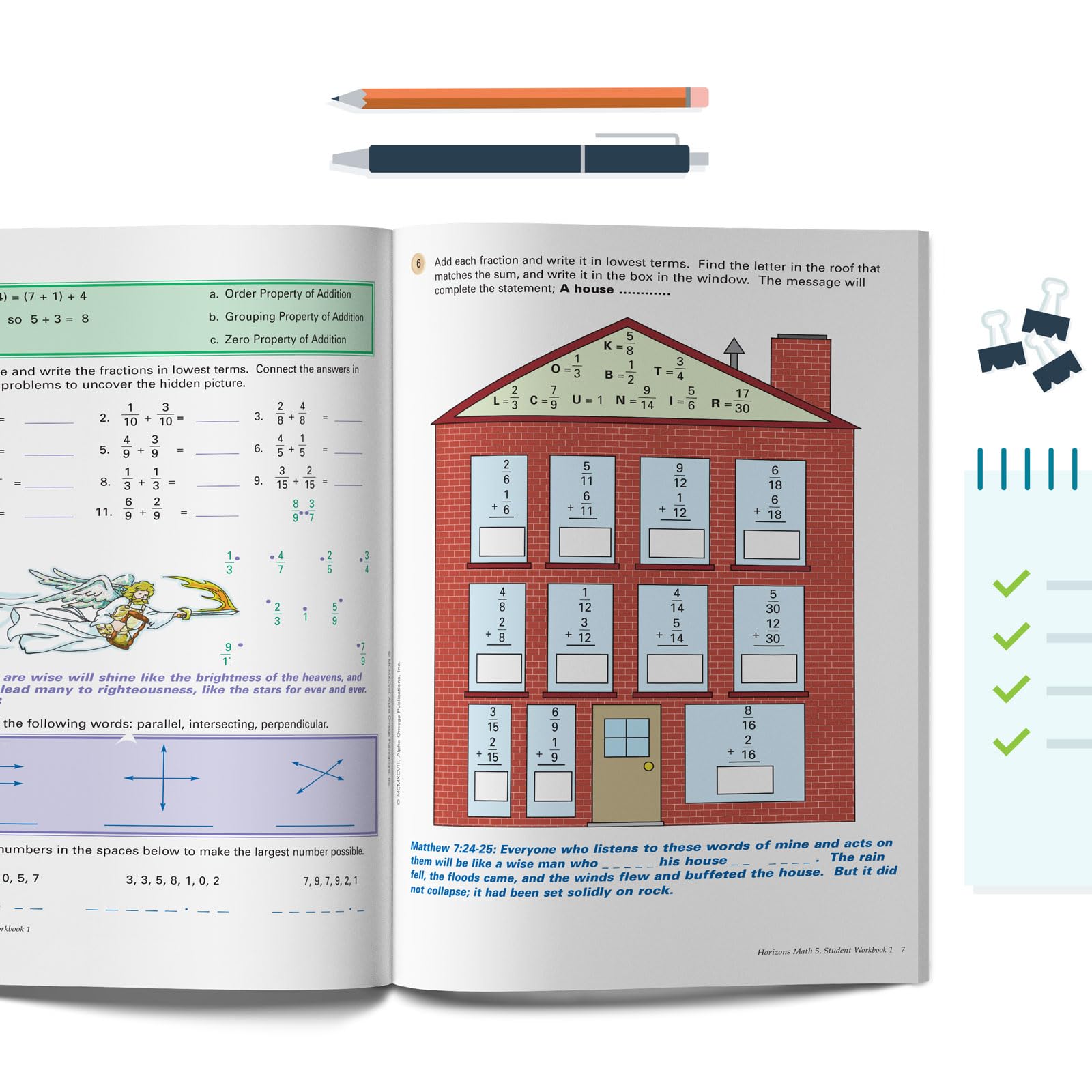 Horizons Math 5th Grade Student Book 1 (Lifepac)
