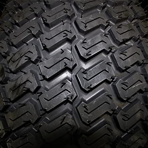 Matte Black Wheels with 18x9.50-8 4 Ply Turf Tires for Golf and Lawn and Garden Equipment (Set of 4)