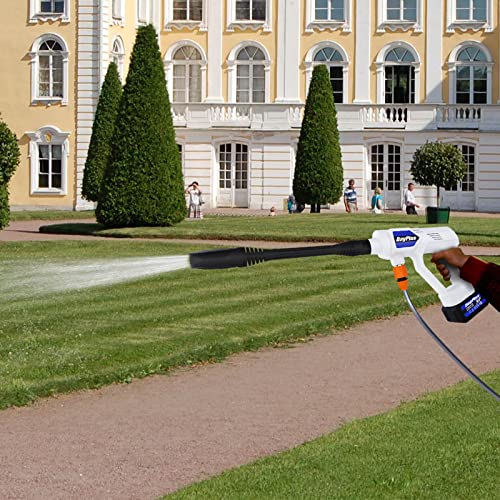 Cordless Pressure Washer,653PSI Portable Pressure Washer Handheld, Power Pressure Cleaner with 6-in-1 Adjustable Nozzle,21V 3Ah Rechargeable Battery Electric Pressure Washer for Home Garden Floors