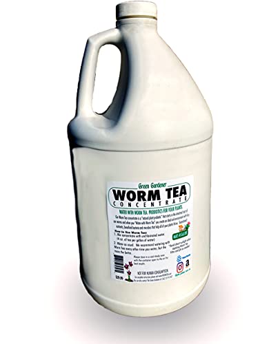 Worm Tea All-Purpose Natural Liquid Probiotic - 1 Gallon Jug of Concentrate Makes 40 Gallons Probiotic Plant Food