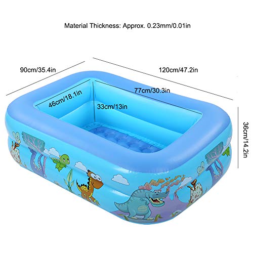 01 Inflatable Pool, Plastic Pool Swimming Pool Outdoor Swim Pools for Baby Toddler Adults for Backyard Garden Outdoor