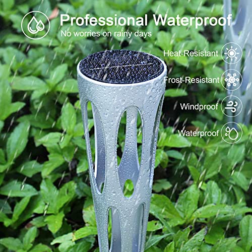 Solar Pathway Lights 6 Pack LED Waterproof Solar Outdoor Landscape Lighting Bright Solar Lights Outdoor Up to 12 Hrs Long Last Solar Garden Lights Solar Power Walkway Light for Patio Yard and Pathway