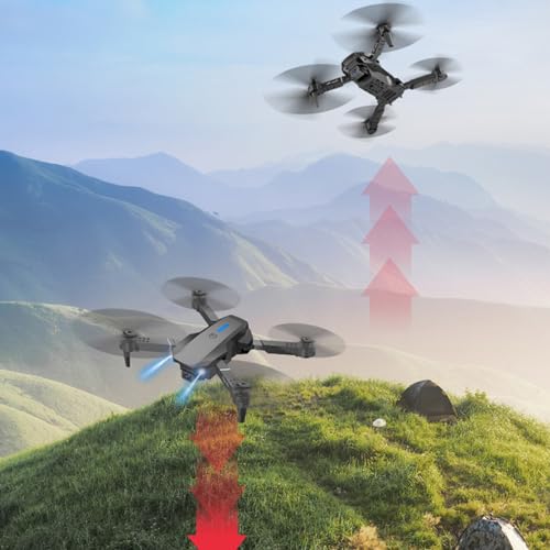 Drone With Dual 1080P HD FPV Camera π₯π²πΊπΌππ² ππΌπ»ππΏπΌπΉ Altitude Hold Headless Mode Start Speed Adjustment Foldable Drone Trajectory Flight