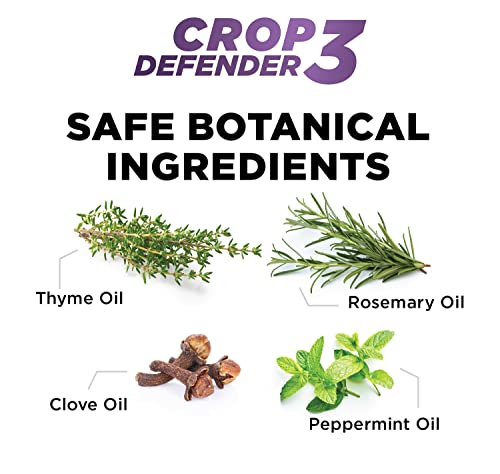 Grower's Ally Crop Defender 3 | Natural, Safe & Organic Insecticide & Fungicide Control for Plants - Powdery Mildew, Spider Mites & Russet Mite Killer β 24 oz Ready-to-Use, OMRI Listed