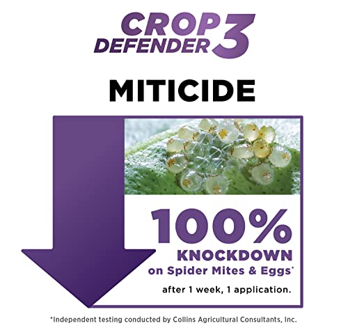 Grower's Ally Crop Defender 3 | Natural, Safe & Organic Insecticide & Fungicide Control for Plants - Powdery Mildew, Spider Mites & Russet Mite Killer β 24 oz Ready-to-Use, OMRI Listed