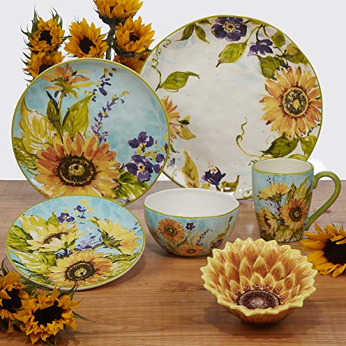 Certified International Sun Garden 26 oz. Mugs, Set of 4, Multicolor