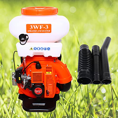 3-in-1 Backpack Fogger Sprayer Leaf Blower 3.7 Gallon Fogger Mist with Extended Hose Superior Heavy Duty ULV Machine for Garden Spraying with Gas Powered Engine