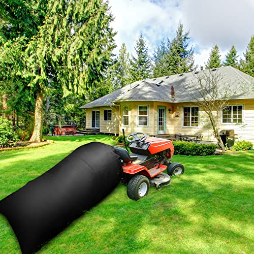 2 Pcs Lawn Tractor Leaf Bag for Riding Lawn Mower Reusable Big Capacity Mower Leaf Bag Black Grass Catcher Bag 90 x 50 Inch Oxford Cloth Leaf Collector 49 Cubic Feet Material Collection Systems