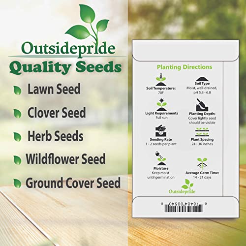 Outsidepride Hibiscus Luna White Garden Flower Seed & Foliage Container Plants - 10 Seeds