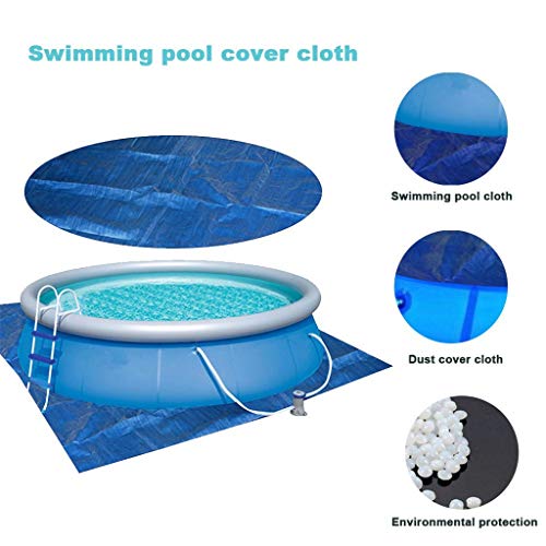 Cover Family for Swimming Pool Pools Garden Paddling Outdoor Rectangle Swimming Float Pool Sit (Blue, One Size)