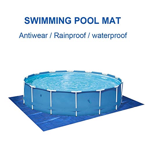 Cover Family for Swimming Pool Pools Garden Paddling Outdoor Rectangle Swimming Float Pool Sit (Blue, One Size)