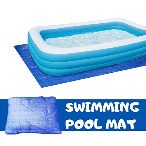 Cover Family for Swimming Pool Pools Garden Paddling Outdoor Rectangle Swimming Float Pool Sit (Blue, One Size)
