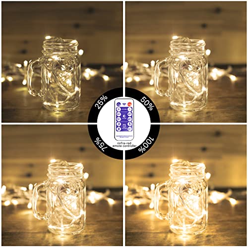 Grand patio Solar String Lights Outdoor 29.5FT 360 LED, Waterproof 8 Modes with Dimmer and Timer Solar Patio Lights for Patio, Lawn, Garden, Gazebo, Yard, Umbrella, Outdoors (Warm White)