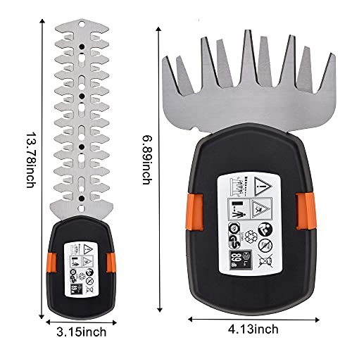 LIGO 20V Cordless Grass Shear for Gardening, 2000mAh Lithium-ion 2 in 1 Battery Hedge Trimmer, Shear Shubber Trimmer Including Battery and Charger