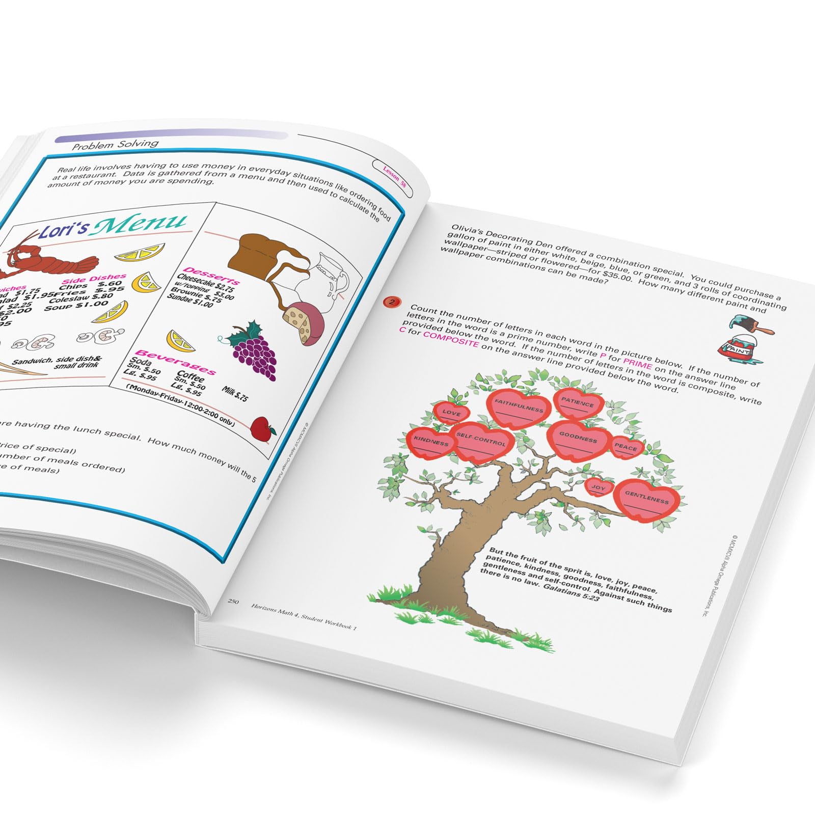 Horizons 4th Grade Math Student Book 1 (Lifepac)