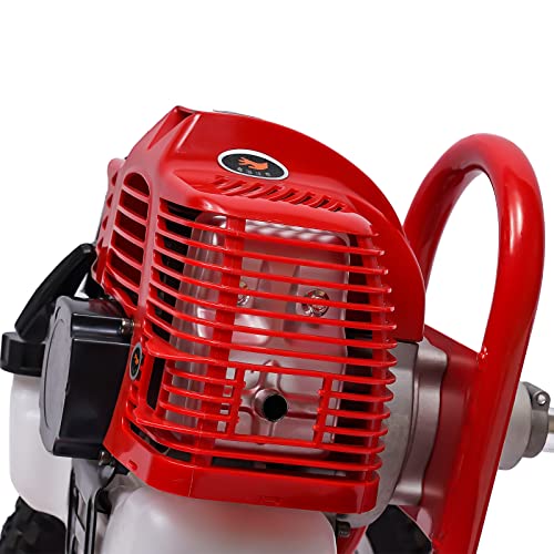 Lidhujnk 1.8KW 49cc Air-Cooled Two-Stroke Gasoline Lawn Mower Hand-Pull Cutter Trimmer, Hedge Trimmer, Grass Trimmer, and Brush Cutter for Yard, Garden