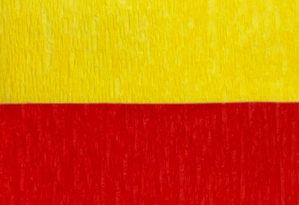 Red and Gold Yellow Crepe Paper Streamers (2 Rolls Each Color) USA-Made