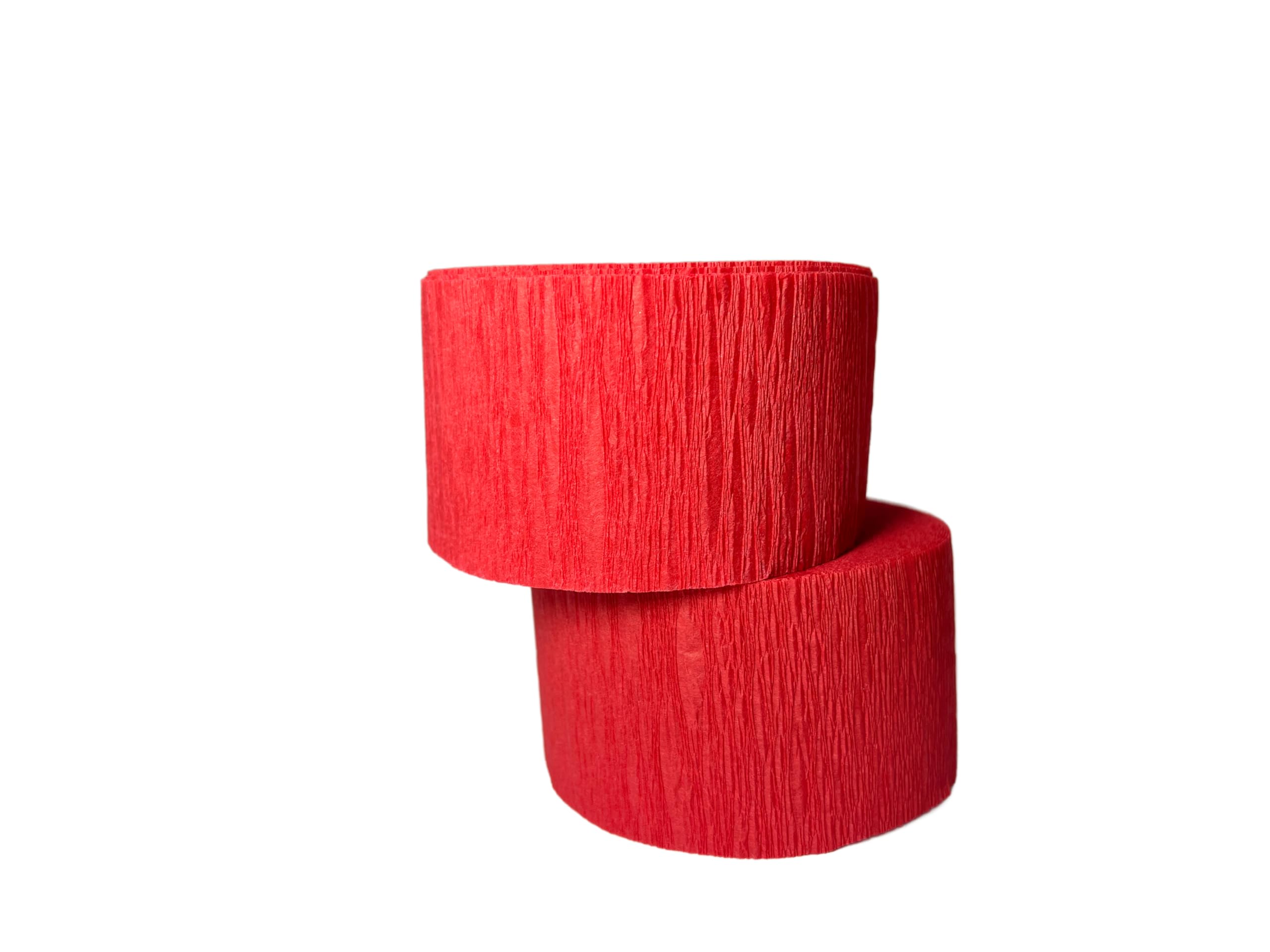 Red and Gold Yellow Crepe Paper Streamers (2 Rolls Each Color) USA-Made