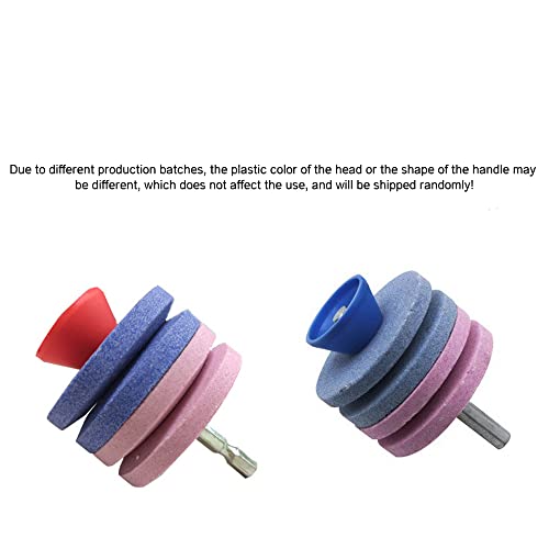 SaiDian 1Pcs Universal Lawn Mower Sharpener Garden Grinding Tool Lawn Mower Fast Blade Sharpener Tool for Power Drill/Hand Drill