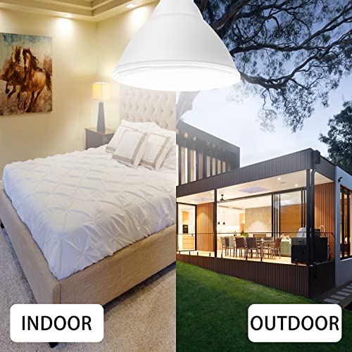 LOXYEE PAR38 LED Outdoor Flood Light Bulbs 2 Pack,20W(200W Equivalent) E26 Base Flood Light Bulbs,5000K Daylight 1800 Lumens LED Flood Light for Outdoor Garden,Garage,Yards,Non-Dimmable