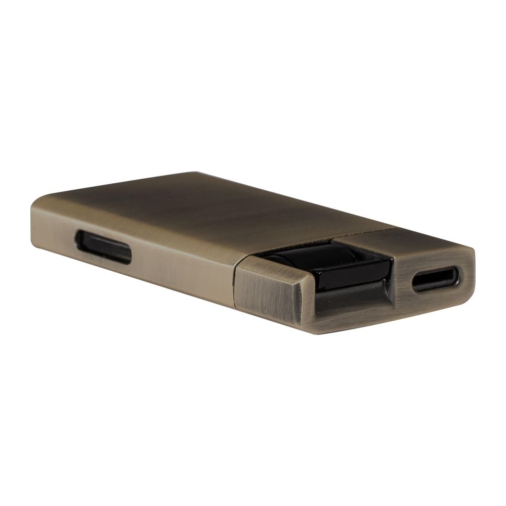 Vertigo Carrera Single Torch Flat Flame Lighter (Without Lighter Fluid) (Gunmetal)