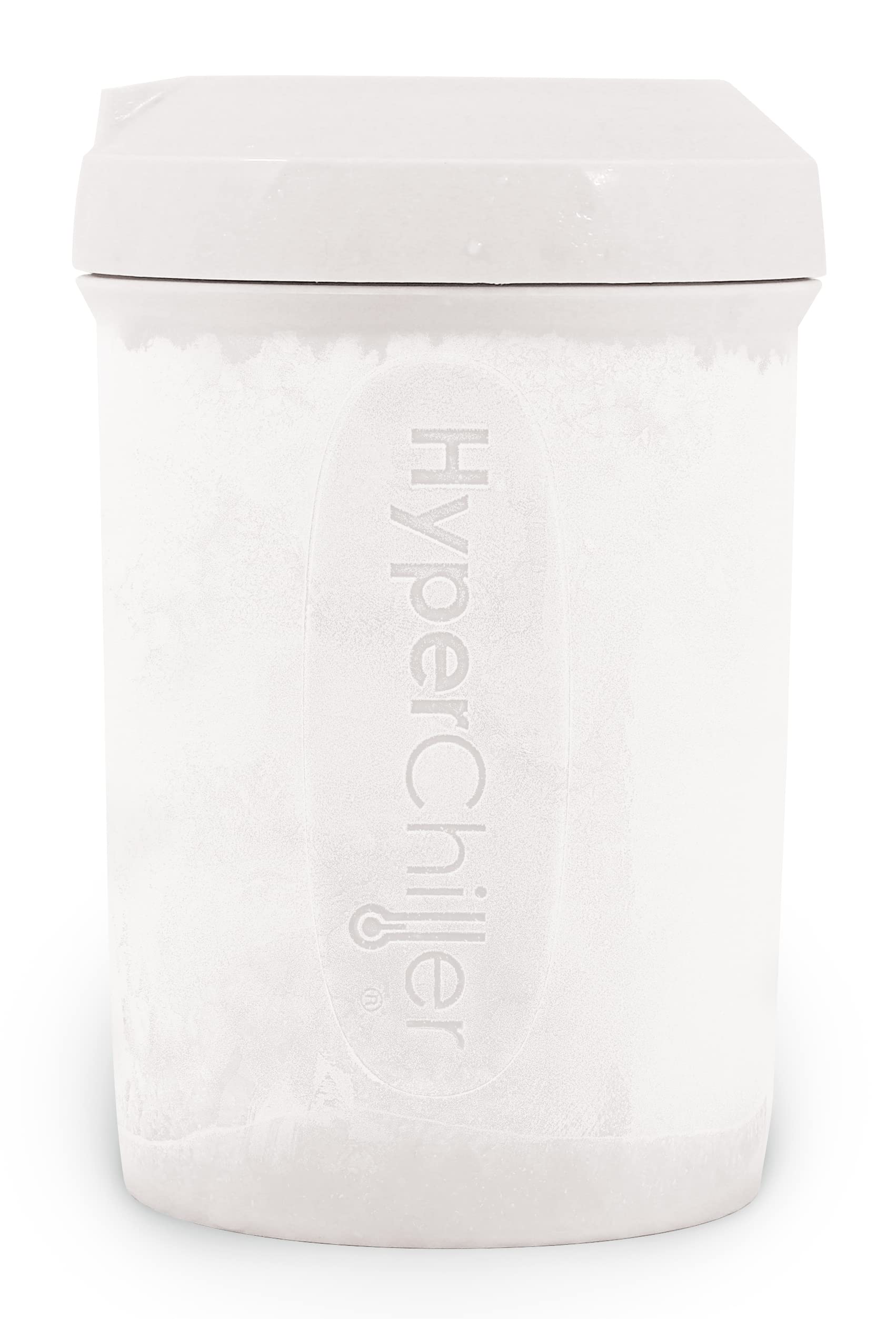 HyperChiller HC2W Patented Iced Coffee/Beverage Cooler, NEW, IMPROVED,STRONGER AND MORE DURABLE! Ready in One Minute, Reusable for Iced Tea, Wine, Spirits, Alcohol, Juice, 12.5 Oz, White