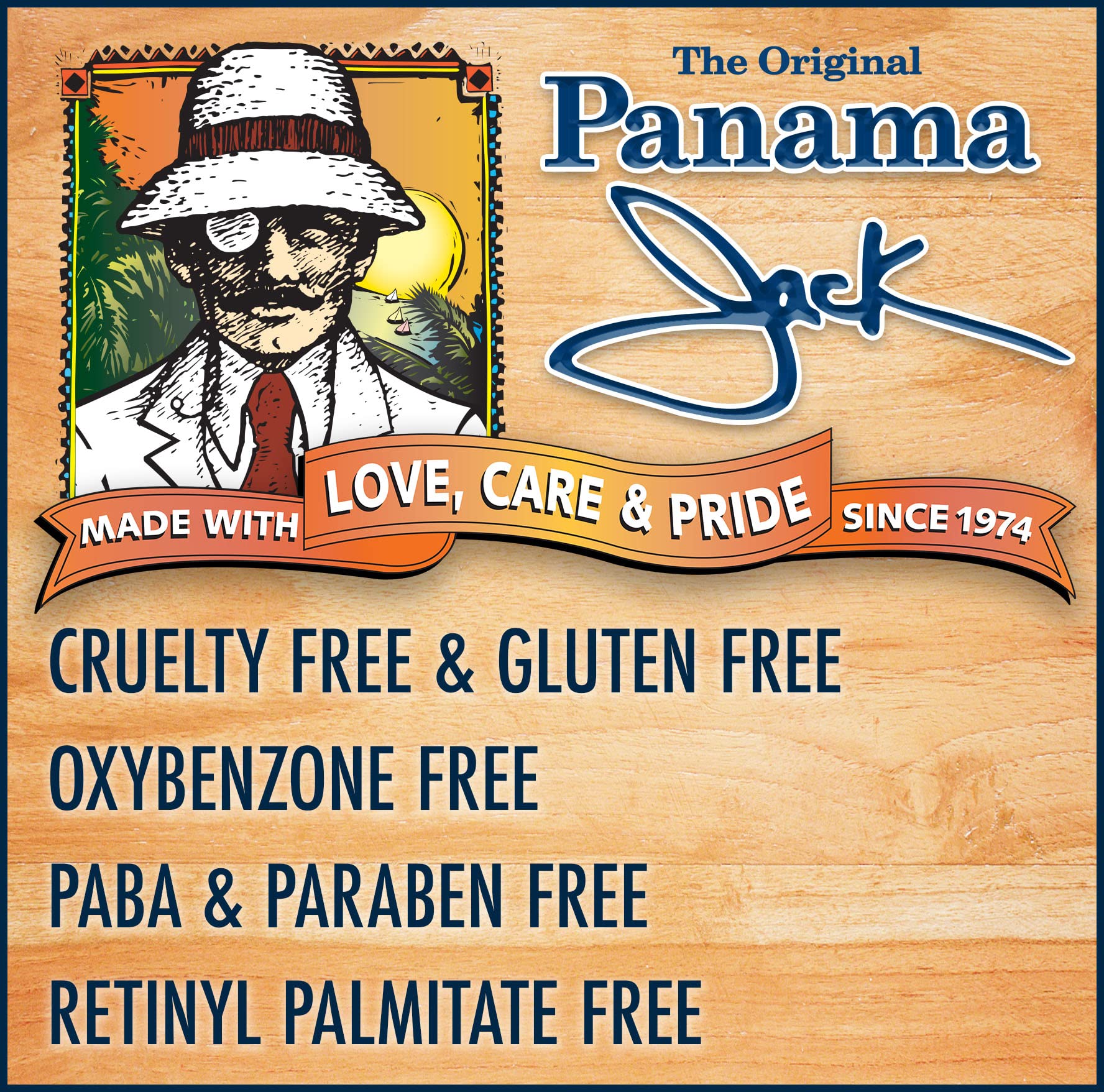 Panama Jack Sunscreen Lip Balm - SPF 45, Broad Spectrum UVA-UVB Sunscreen Protection, Prevents & Soothes Dry, Chapped Lips, Vanilla, 3-pack