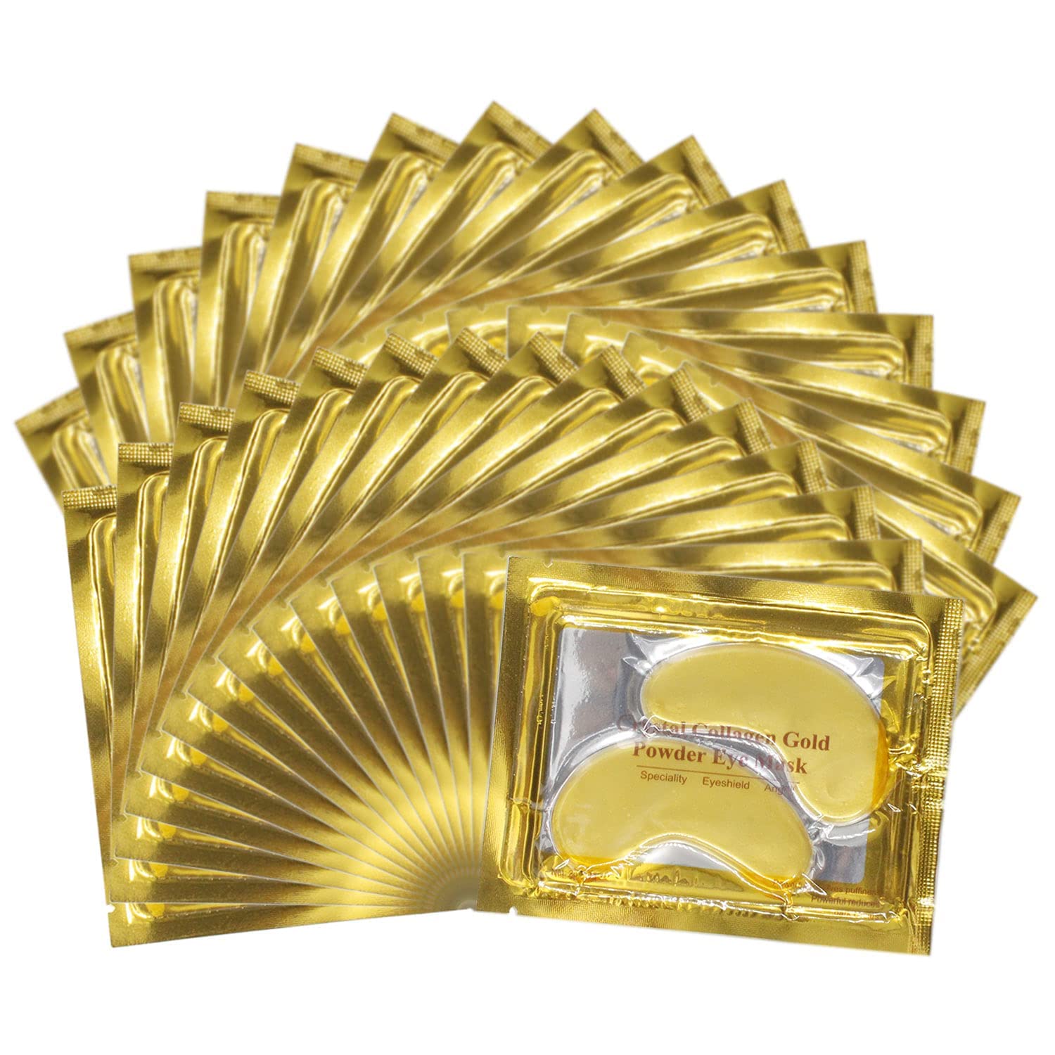 Under Eye Patches 25 Pairs-24K Gold Under Eye Mask,Eye Masks for Dark Circles and Puffiness,Reduce Wrinkles and Fine Lines Undereye,Eye Patch for Woman Man Beauty & Personal Care