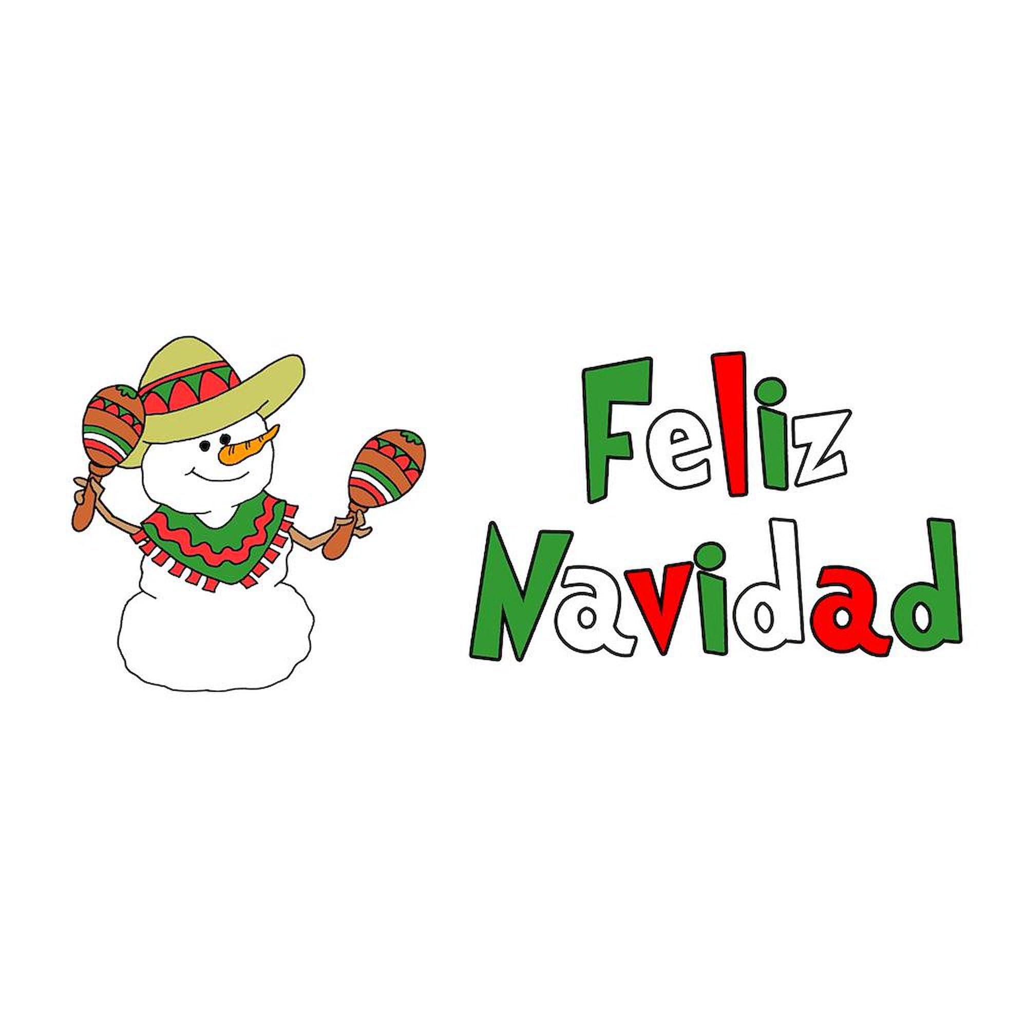 CafePress Feliz Navidad Snowman Mug Ceramic Coffee Mug, Tea Cup 11 oz