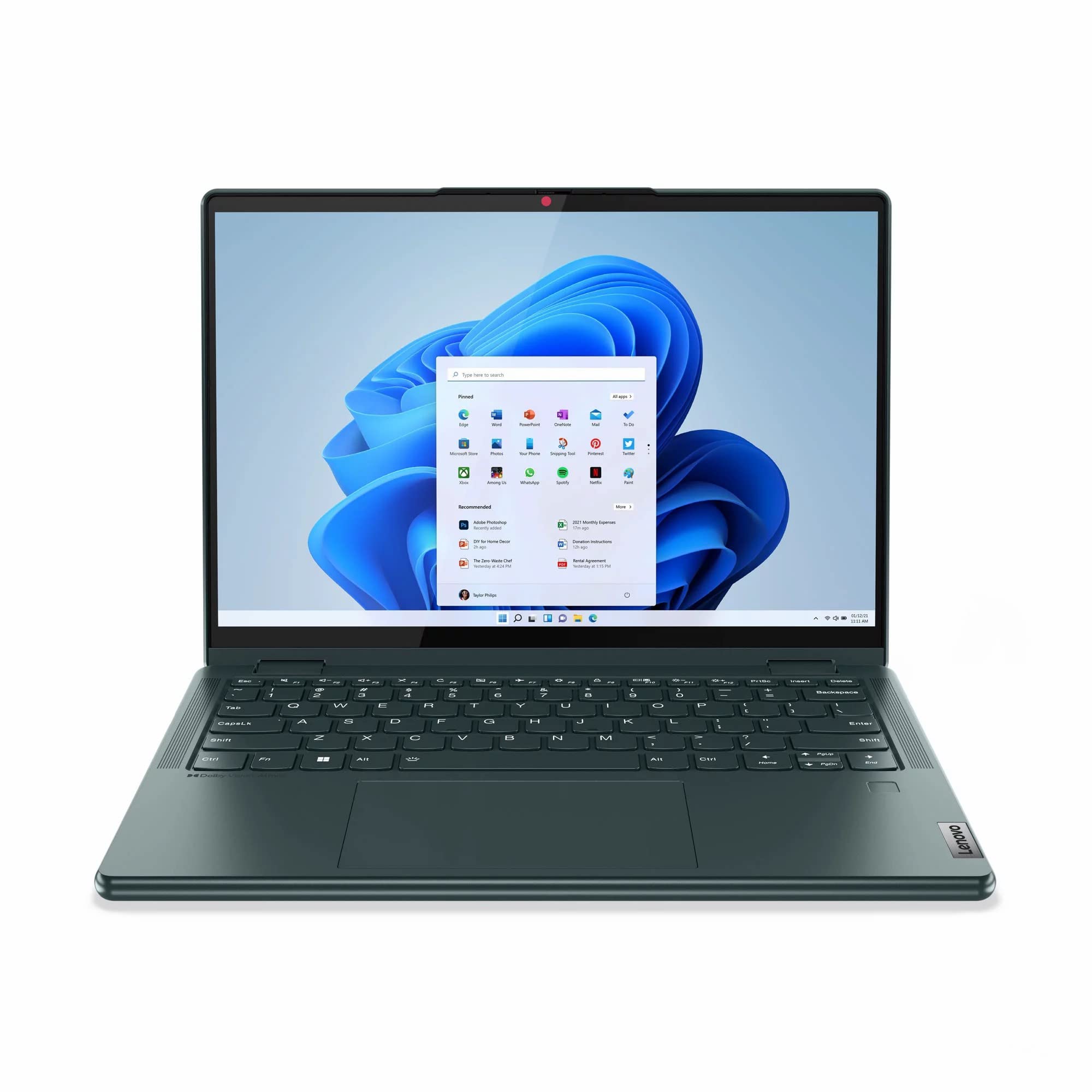 Lenovo Yoga 6 13 2-in-1 Laptop | 13.3" WUXGA IPS Multi-Touch (100% sRGB, 300 nits, Low Blue Light) | AMD 8-core Ryzen 7 5700U | 16GB DDR4 512GB SSD Backlit Fingerprint Win11Pro + 32GB MicroSD Card