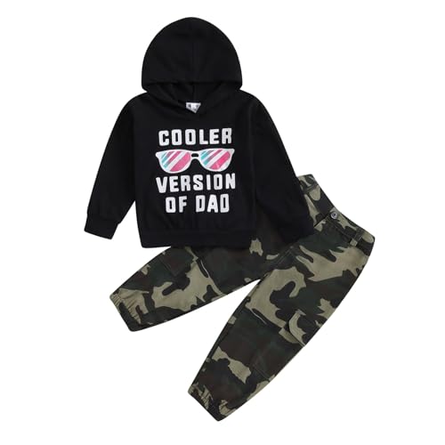 Fernvia Toddler Boys Clothes 2T 3T 4T 5T Fall Outfits Baby Hoodie Sweatshirt & Camouflage Pants Set Kids Winter Sweatsuit