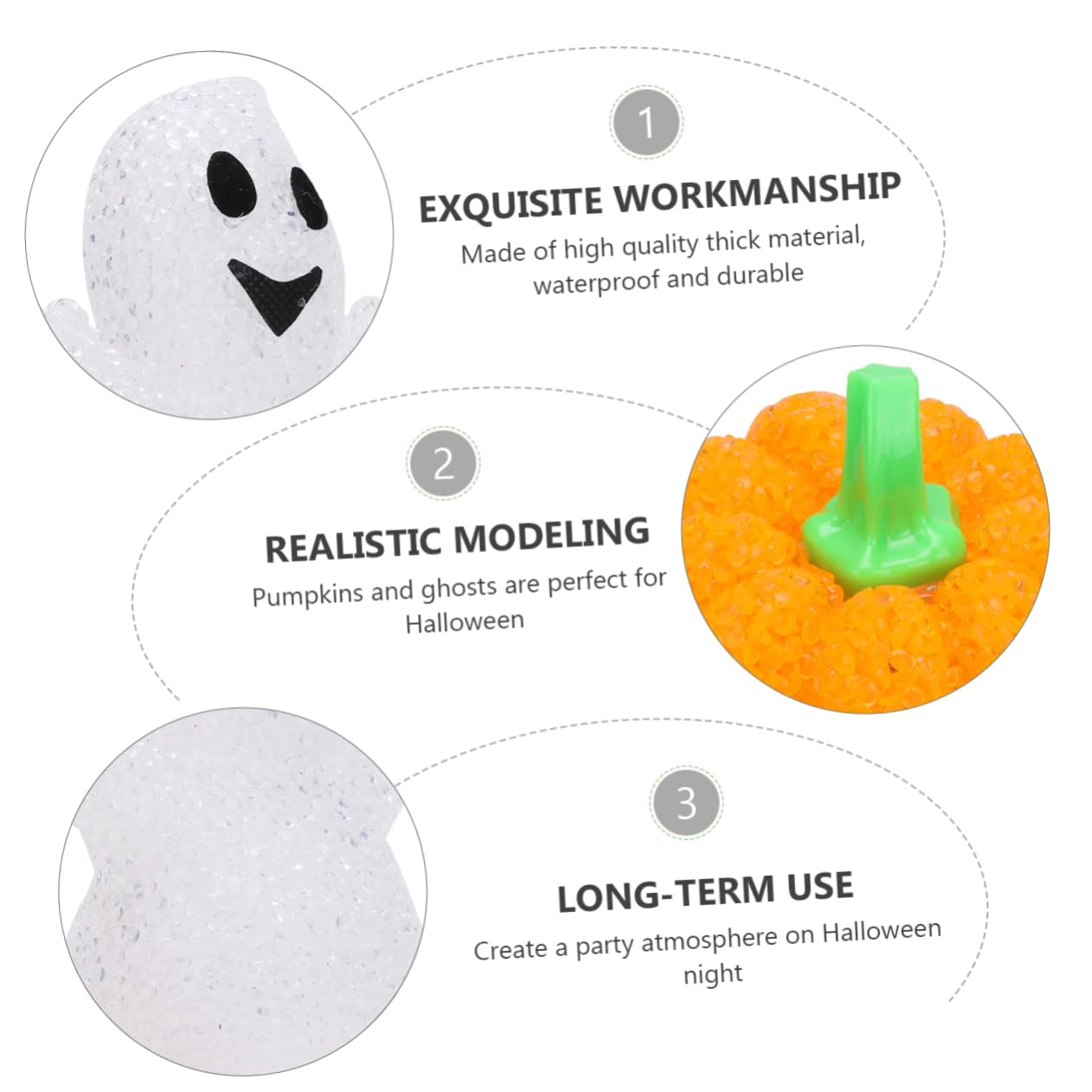 ABOOFAN 2 Pcs Halloween Crystal Small Night Lamp Pumpkin LED Light Pumpkin Plastic Light Plastic Halloween Light Halloween Party Night Light Halloween Decorative Light Halloween Props car