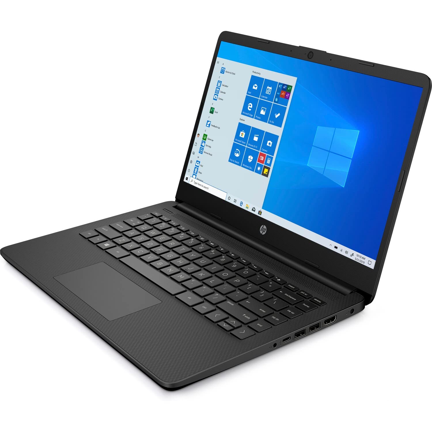 HP Laptop 14-fq0050nr 14-inch HD (1366 x 768) Touchscreen, AMD 3020e Processor, AMD Radeon Graphics 4 GB DDR4 RAM, 64 GB eMMC Storage Windows 10 Home in S Mode, Bluetooth Webcam Jet Black (Renewed)