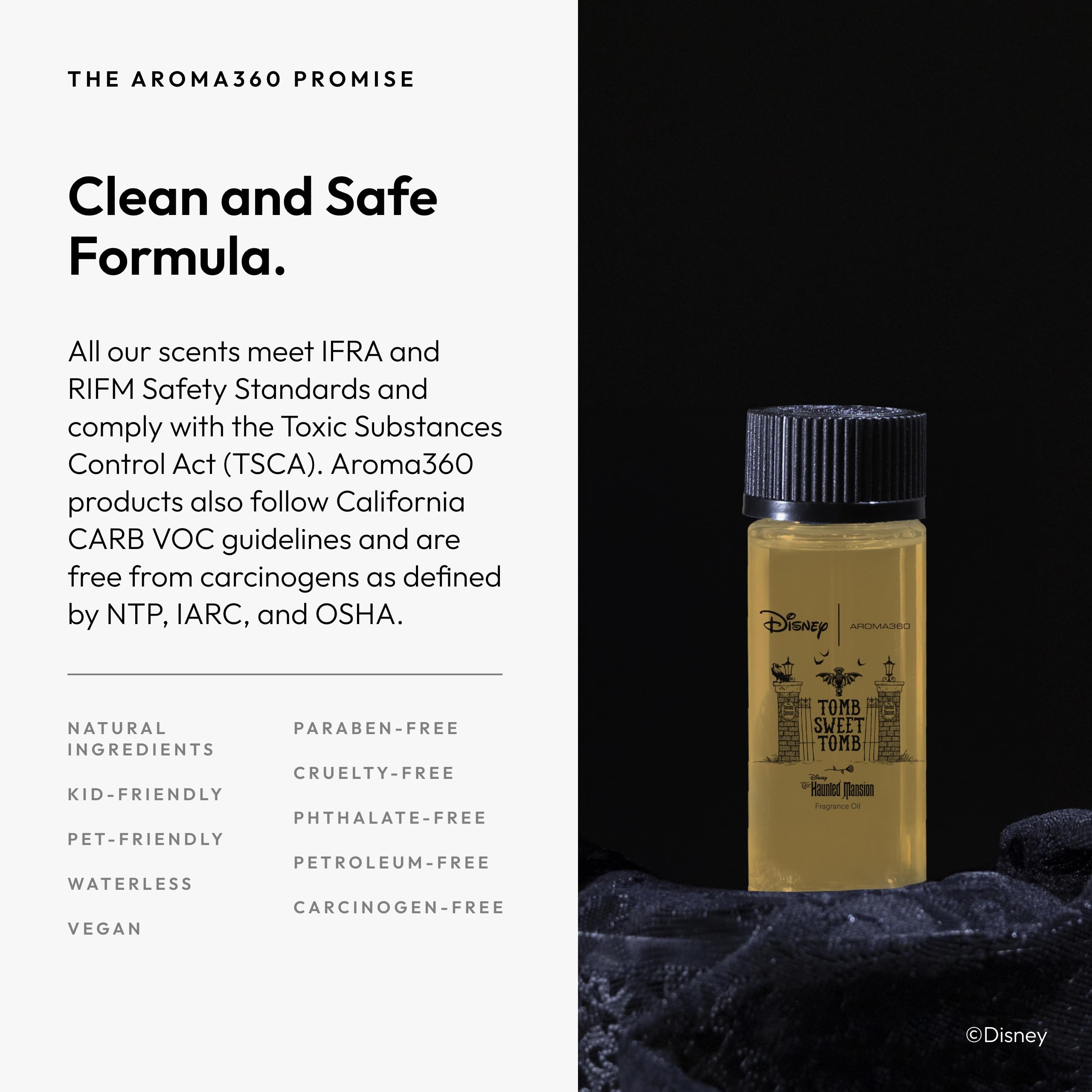 Aroma360|Disney | Tomb Sweet Tomb Oil Blend | Haunted Mansion Inspired Diffuser Oil | Aromatherapy Scent Diffuser Oil | Cinnamon, Tonka and Bergamot 1.7 fl oz, 50 mL