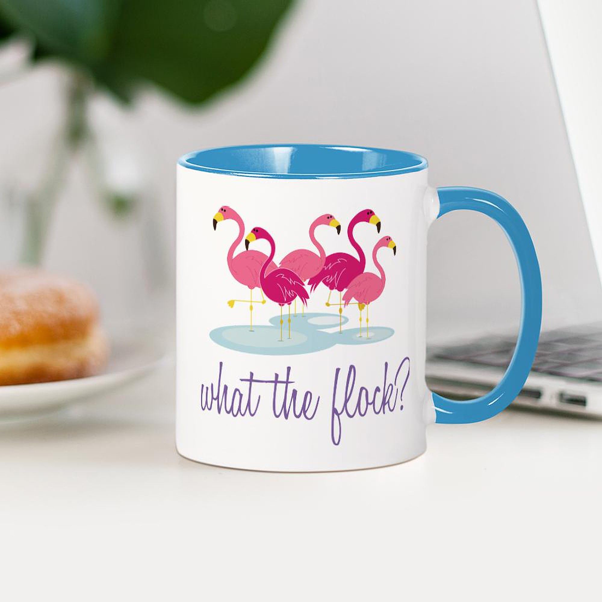 CafePress What The Flock? Mug Ceramic Coffee Mug, Tea Cup 11 oz