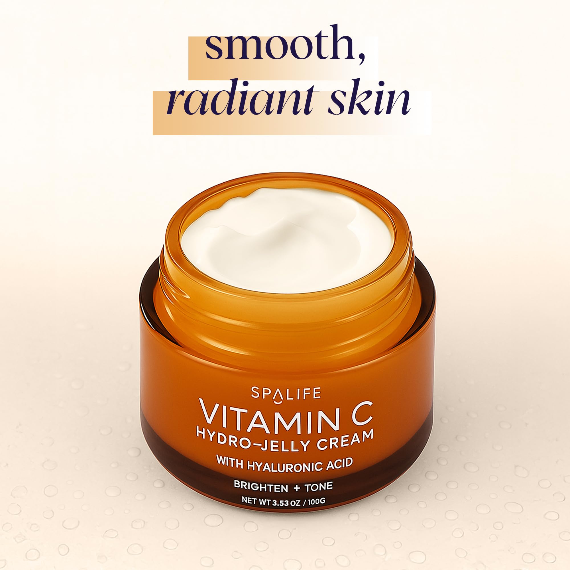 SpaLife Brighten + Depuff Vitamin C Hydro-Jelly Eye Cream With Green Tea