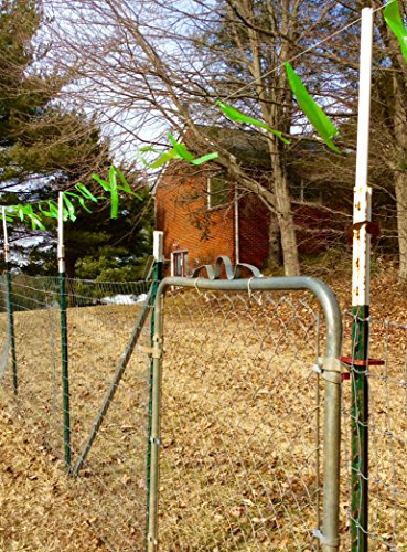 smartatfixes T-Post Deer Flag Kit – Extend The Height of Your T Post Fend to Keep Deer Out of Your Garden. Inexpensive, Easy Solution.